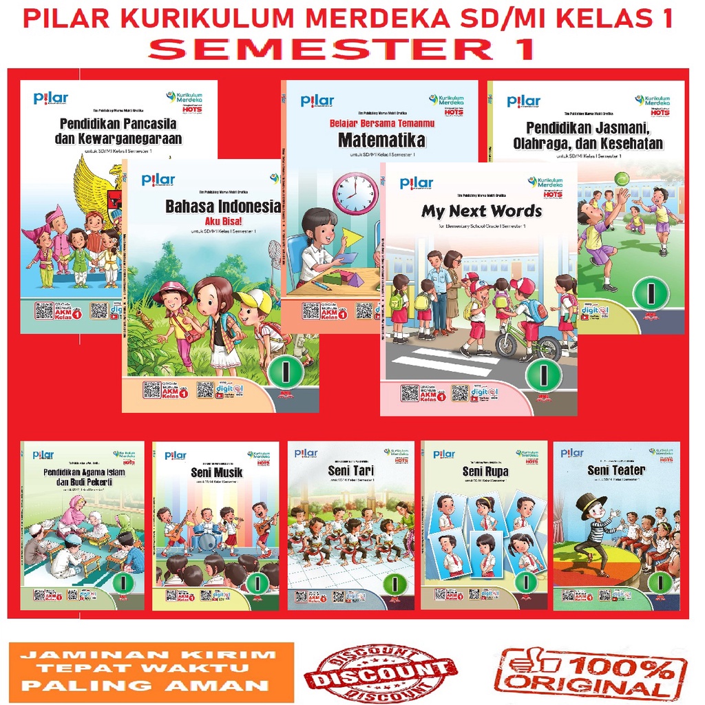 Jual Pilar Kurikulum Merdeka SD Kelas 1 Semester 1 Penerbit Warna Mukti Grafika | Shopee Indonesia