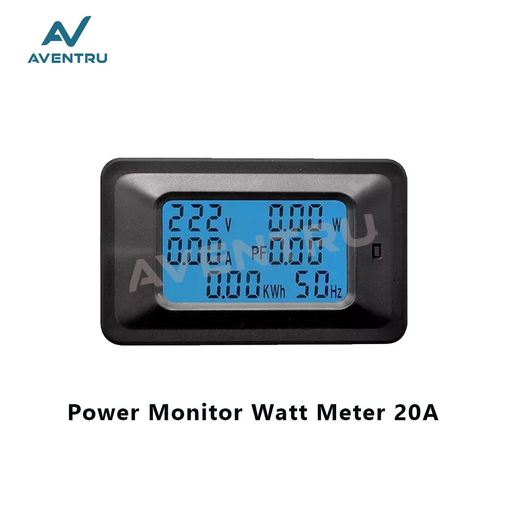 Jual Watt KWH Meter Power Monitor Daya Digital 20A 100A Wattmeter 6 in ...