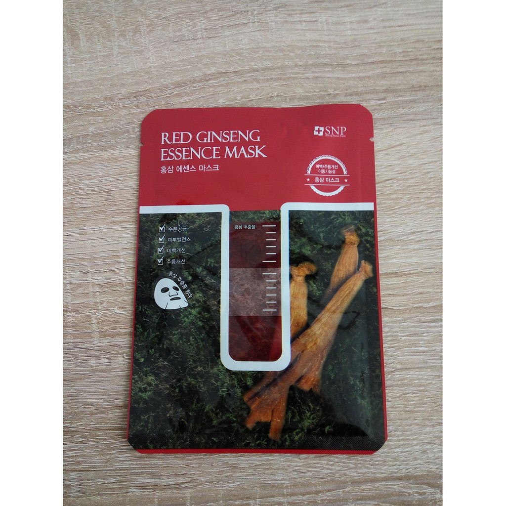 Jual SNP RED GINSENG ESSENCE MASK ( 10 pieces ) | Shopee Indonesia