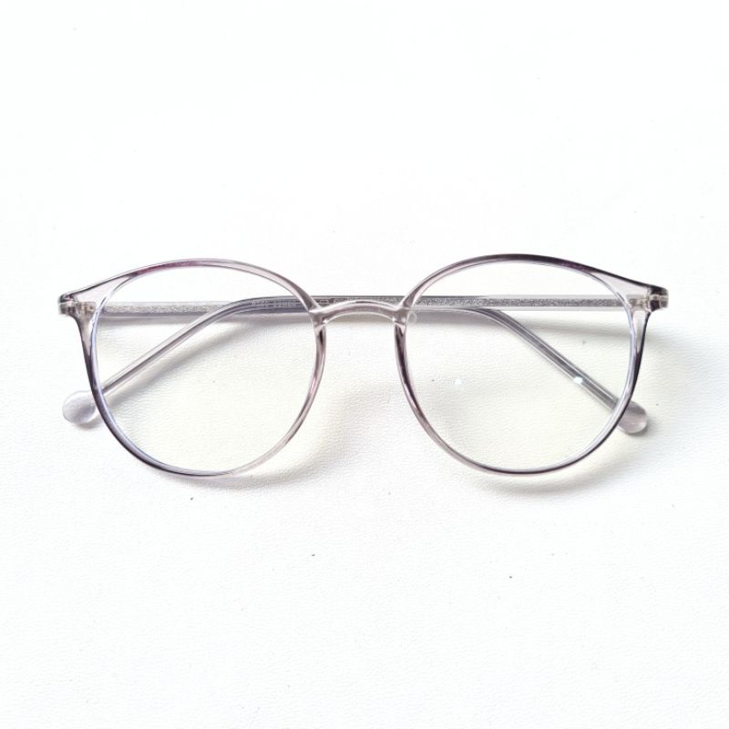 Jual Kacamata Oval Lentur + Lensa Anti Radiasi | Shopee Indonesia