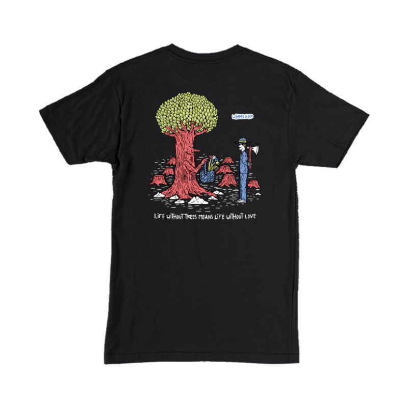 Jual Wheelger Transaction Tshirt Black (KAOS GUNUNG) | Shopee Indonesia