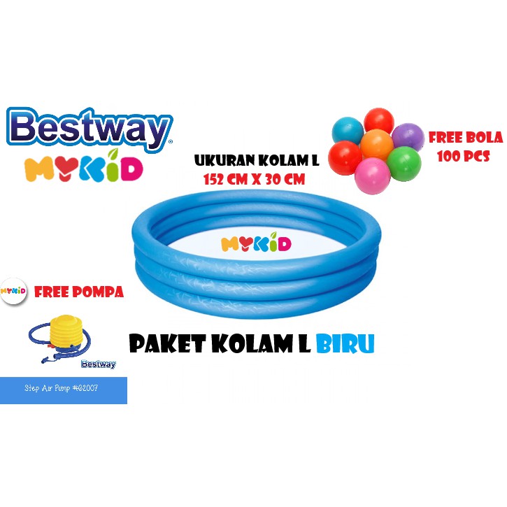 Jual MANDI BOLA ANAK 100 PAKET KOLAM POMPA TERMURAH 51026 ( SET ...