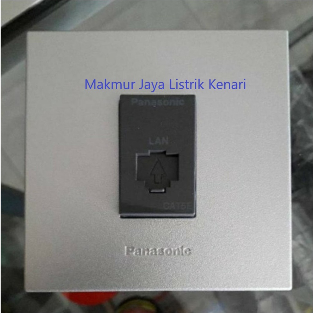 Jual Panasonic Stop kontak / outlet data LAN cat 5E style e silver MWS | Shopee Indonesia