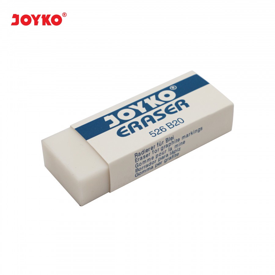 Jual Penghapus Joyko 526 B20 White Eraser Penghapus Besar Stip Warna ...