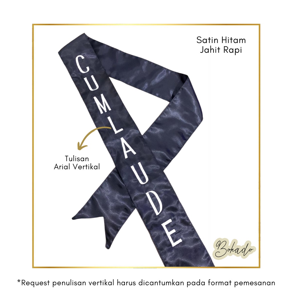 Jual Selempang Wisuda Bordir - Bahan Satin Pinggiran Jahit Rapih ...