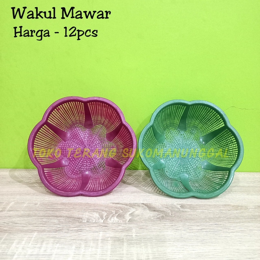 Jual Isi 12 PCS!! Wakul Mawar / Wakul lubang ori / wakul sayur / wakul ...