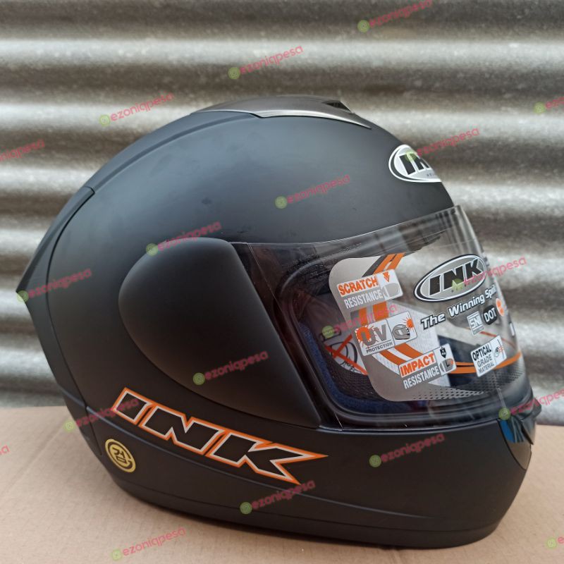 Jual HELM INK CL MAX Solid Black Doff | Shopee Indonesia
