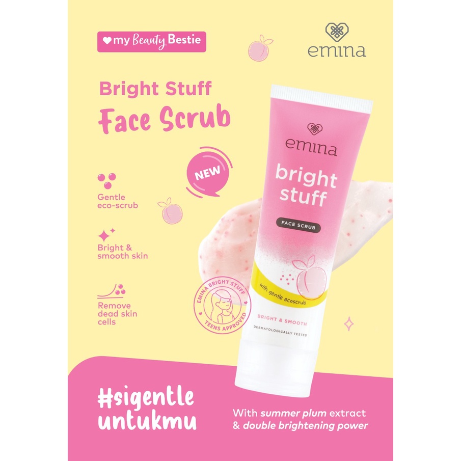 Jual EMINA BRIGHT FACE SCRUB 50ML | Shopee Indonesia