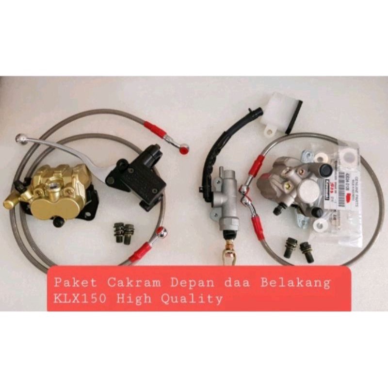 Jual PAKET CAKRAM KALIPER DEPAN BELAKANG KLX 150 COCOK SEMUA TYPE KLX 150 | Shopee Indonesia