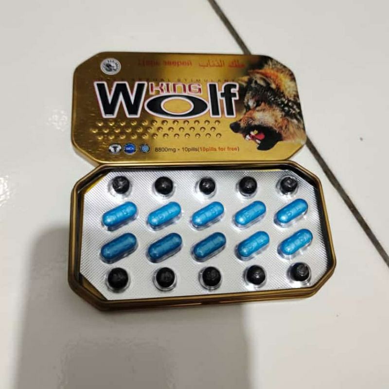 Jual King Wolf Obat Stamina Pria Kuat Tahan Lama Isi 10 Pil Original ...