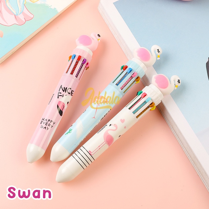 Jual PULPEN 10 WARNA / PULPEN CETEK 10 WARNA / 10 COLORS CUTE CARTOON ...