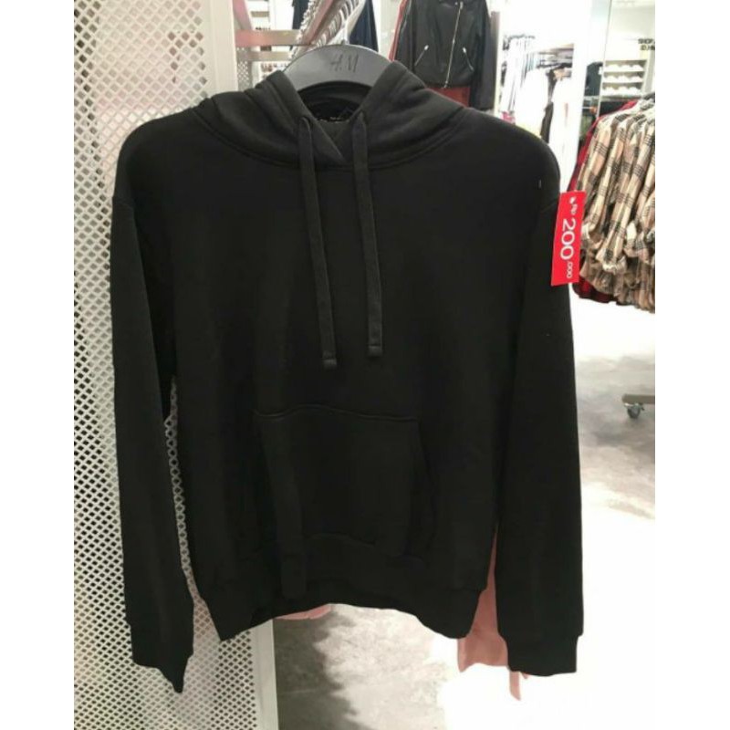 Jual Sweater hitam polos | Shopee Indonesia