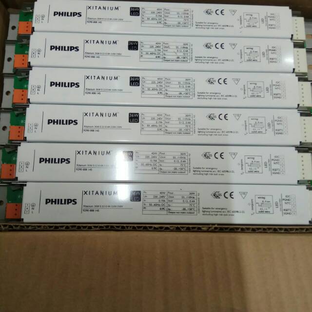Jual Balast LED driver 36watt 0.12-0.4A 110v 240v PHILIPS 100% original ...