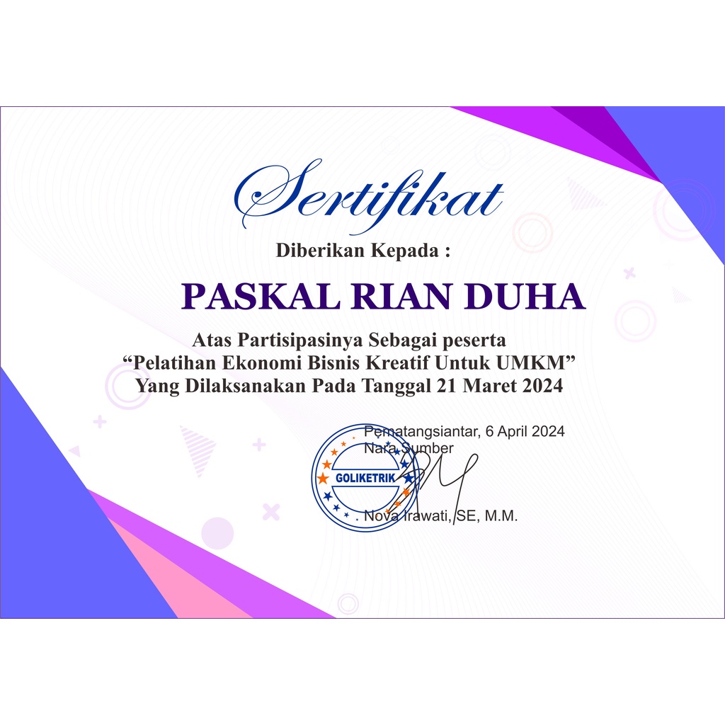 Jual CETAK PIAGAM SERTIFIKAT CUSTOM | Shopee Indonesia