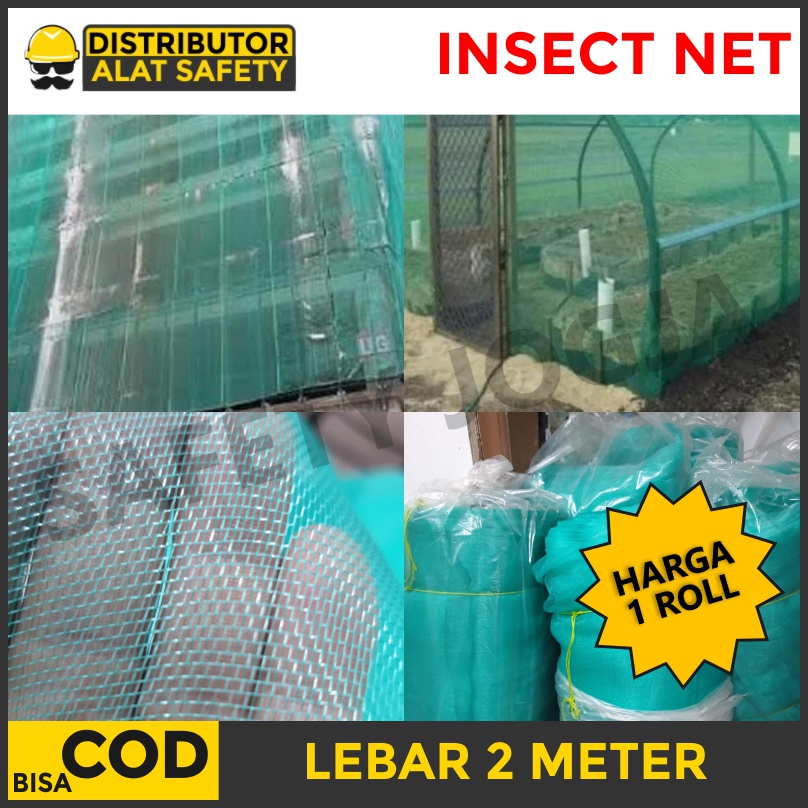 Jual JARING KASA INSECT NET LEBAR 2 METER / JARING PROYEK 1 ROLL ...