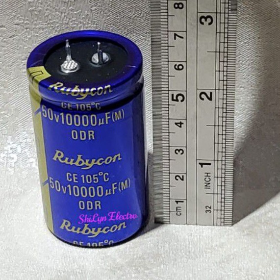 Jual ELCO 10000UF 50V RUBYCON BIRU ELKO 10000UF 50V | Shopee Indonesia