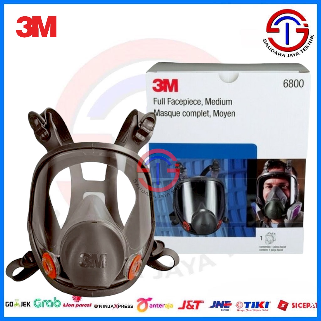 Jual Masker Full Face Dual Respirator 6800 3M | Shopee Indonesia