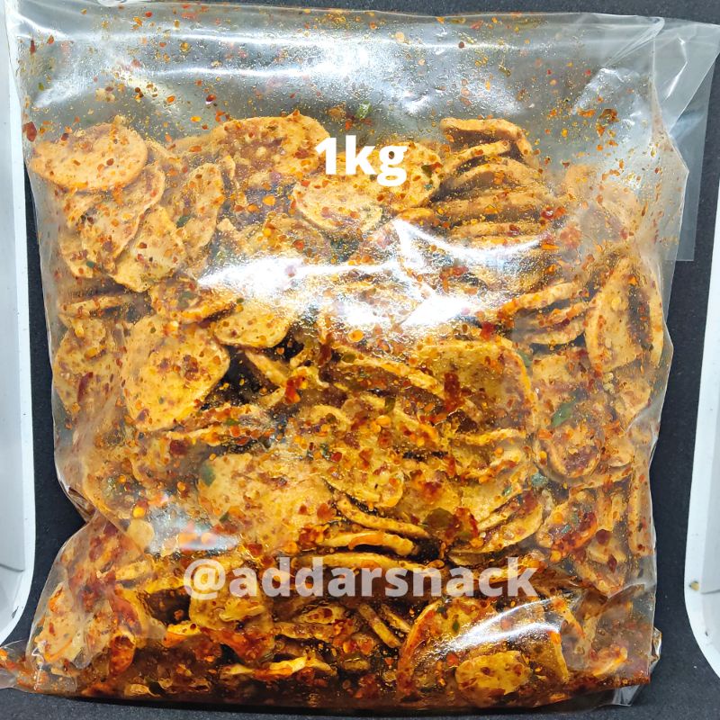 Jual Keripik Basreng Bumbu Basah Daun Jeruk Halal 1kg | Shopee Indonesia