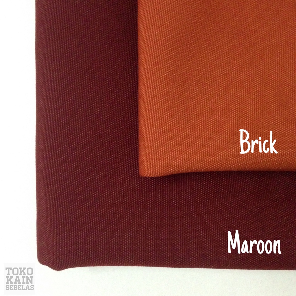 Jual Kain canvas waterproof warna Brick Merah bata 0,5mtr | Shopee ...
