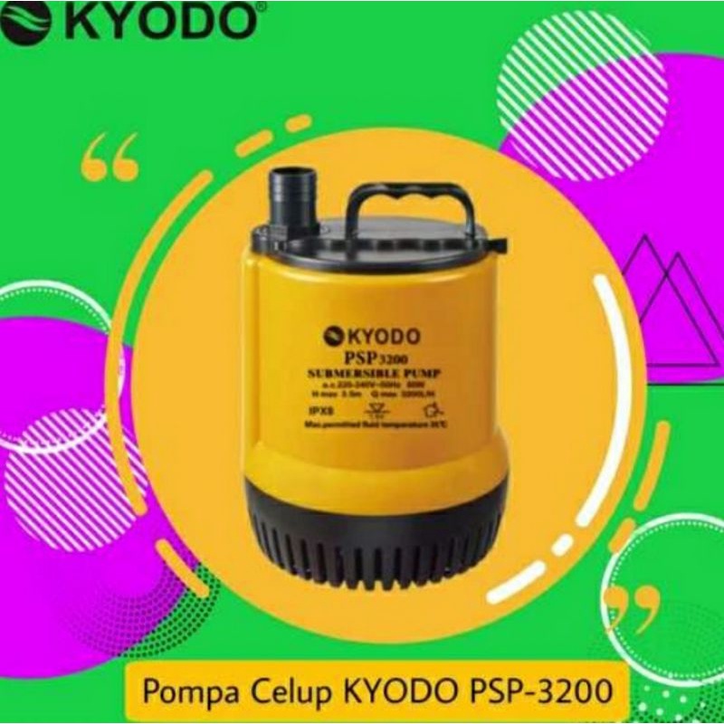 Jual KYODO PSP-3200 Pompa Air Bersih Celup Kolam Submersible Pump ...