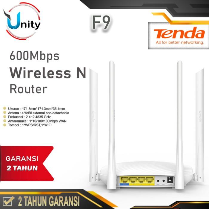 Jual Tenda F9 Wireless Router 600Mbps Router Wifi Wall Killer Smart ...