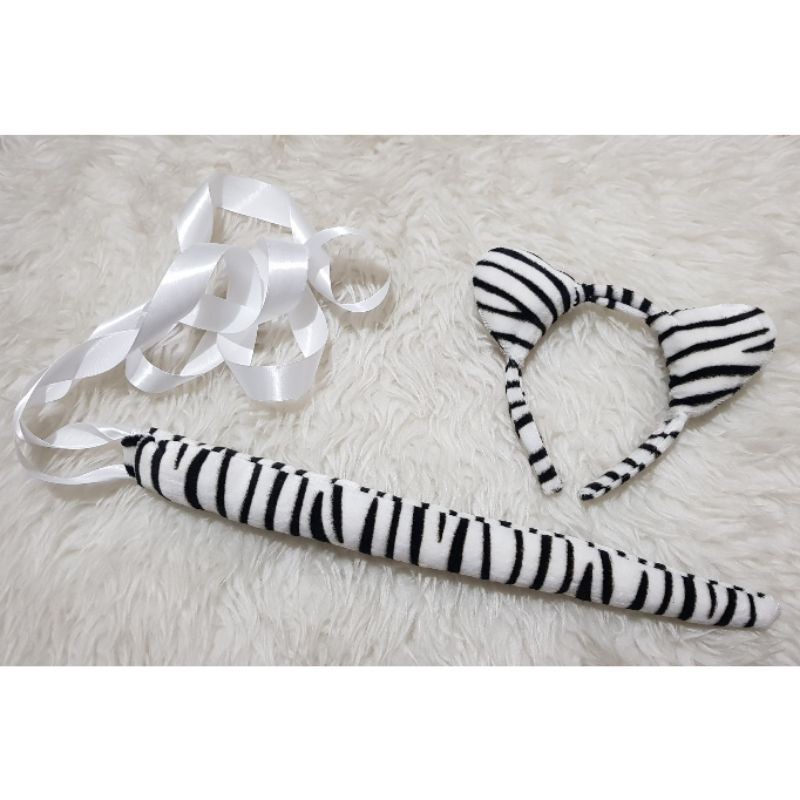 Jual Bando Macan Loreng Putih Kostum Tiger Harimau Topeng Binatang ...