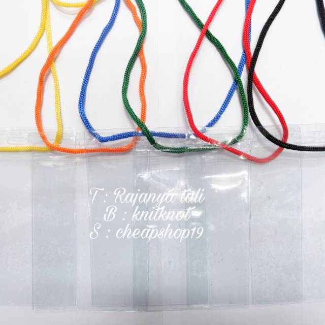 Jual Tali panitia name tag panitia nametag panitia dengan plastik 9x13 ...