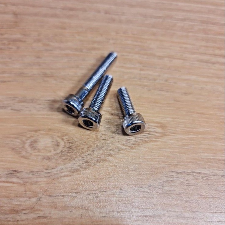 Jual HARGA PER BUAH - BAUT CHROME/ KROM BAUT 8 DRAT 8 KUNCI L 4 | Shopee Indonesia