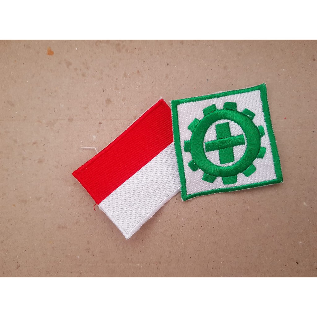 Jual Bedge Bet Safety First K3 Bendera / Atribut K3 / Patch Safety K3 ...