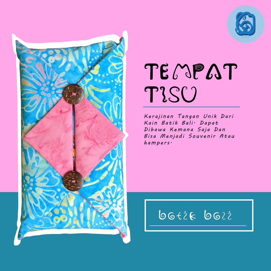 Jual Tempat tisu Tissue Travel Kain Batik Bali cantik hampers souvenir ...
