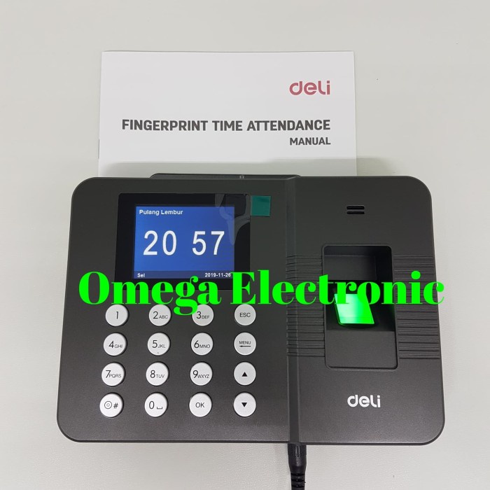Jual RESMI Mesin Absen Finger Print Deli E 3960 Absensi Fingerprint ...