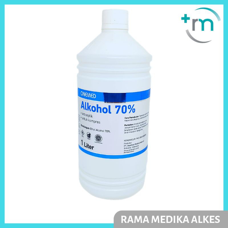 Jual Alkohol 70% dan 95% 1 liter Onemed & OneHealth | Shopee Indonesia