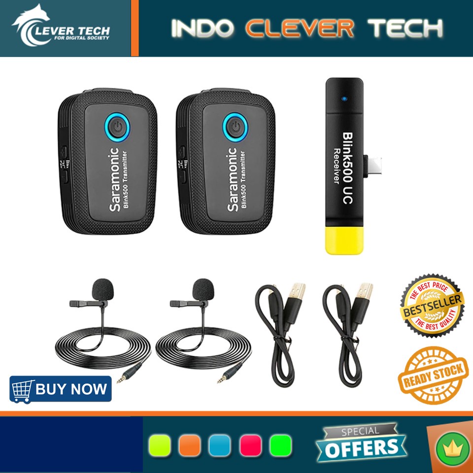 Jual Saramonic Blink 500 B6 Digital Wireless Omni Lavalier Microphone 2