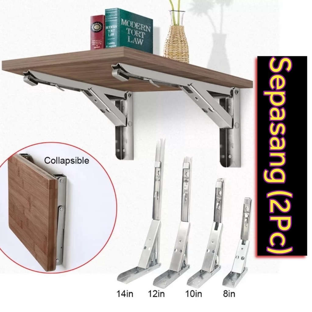 Jual Bracket Siku Lipat Ambalan Dinding - Bracket Hambalan Dinding ...