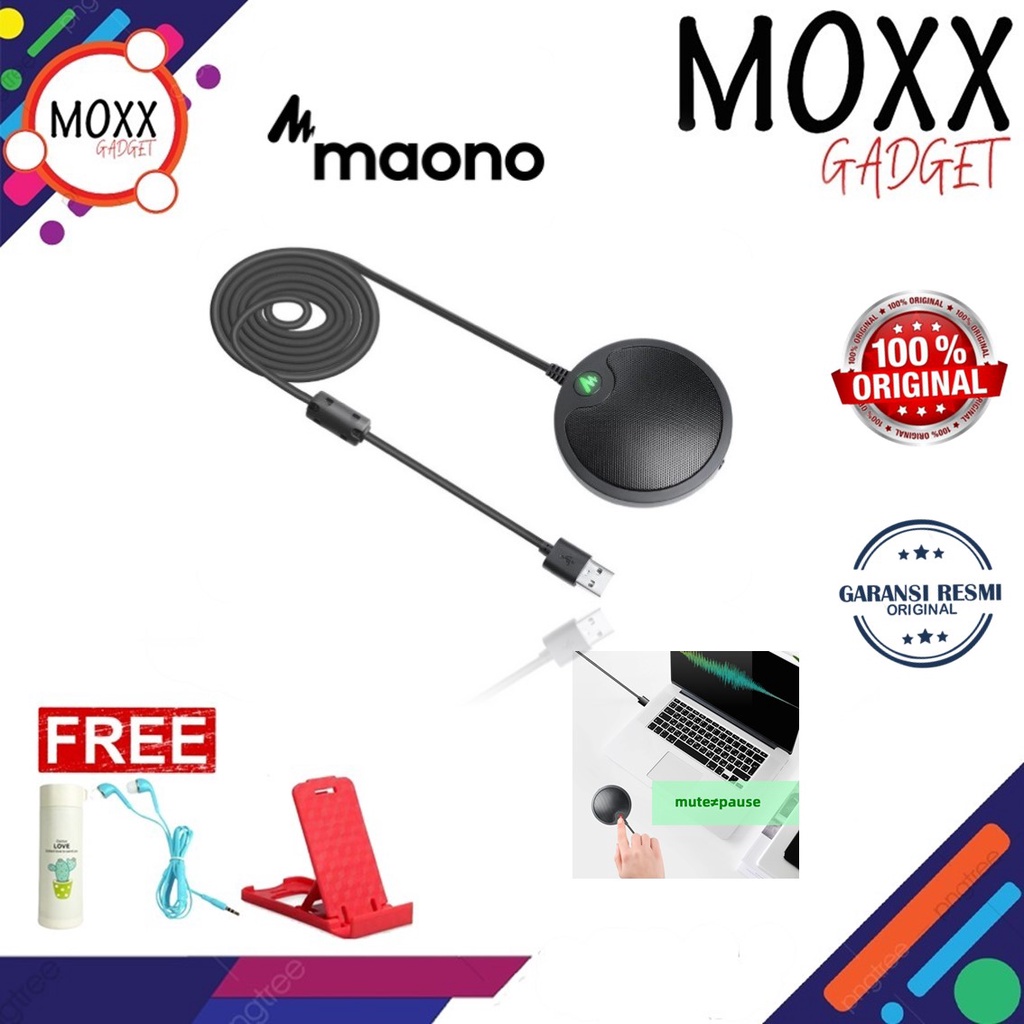 Jual MAONO AU-BM10 USB Conference Microphone Metal Boundary Desktop Mic ...