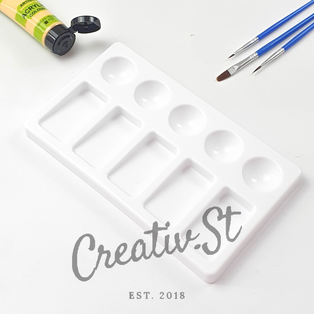 Jual V-TEC Palet Plastik Artist Painter Palette Rd-C10 | Shopee Indonesia