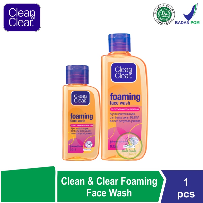 Jual Clean & Clear Foaming Face Wash Sabun Cuci Muka Pembersih Wajah ...