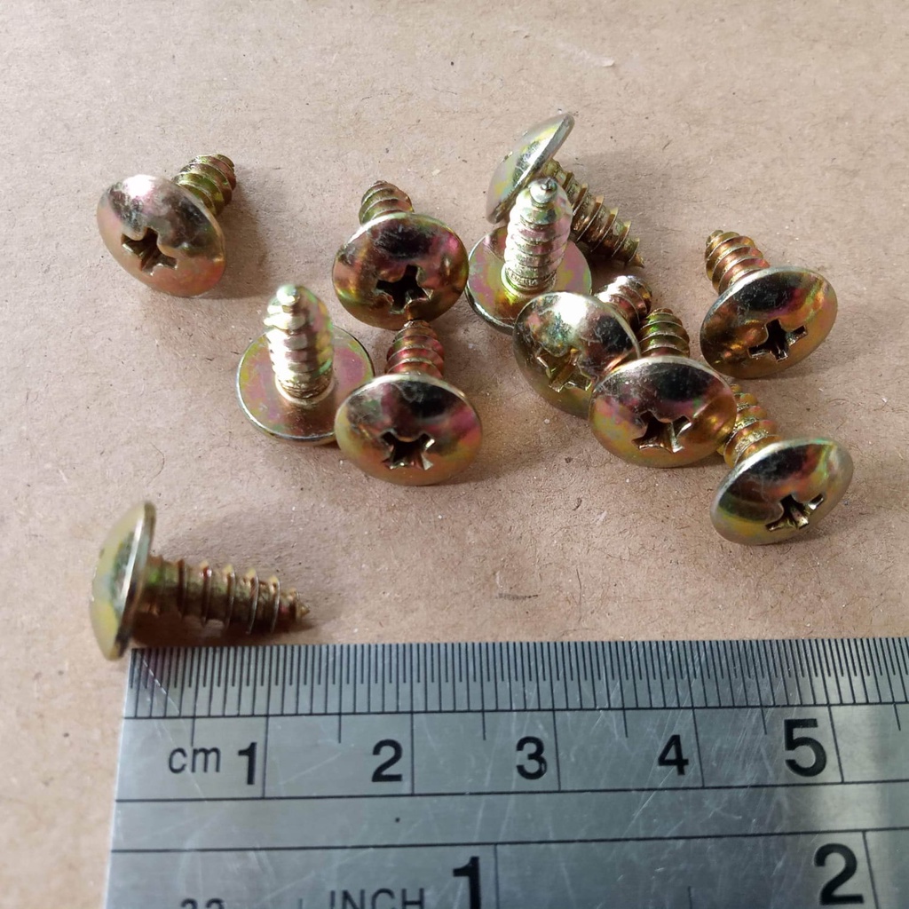 Jual #10X1/2" SEKRUP SKRUP T TS TAB TSAB TSAT KUNING SCREW PANJANG 1,3 ...