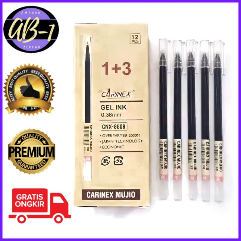 Jual PULPEN GEL CNX-8808 KOREAN STYLE JAPANESE TECHNOLOGY CARINEX MUJIO ...