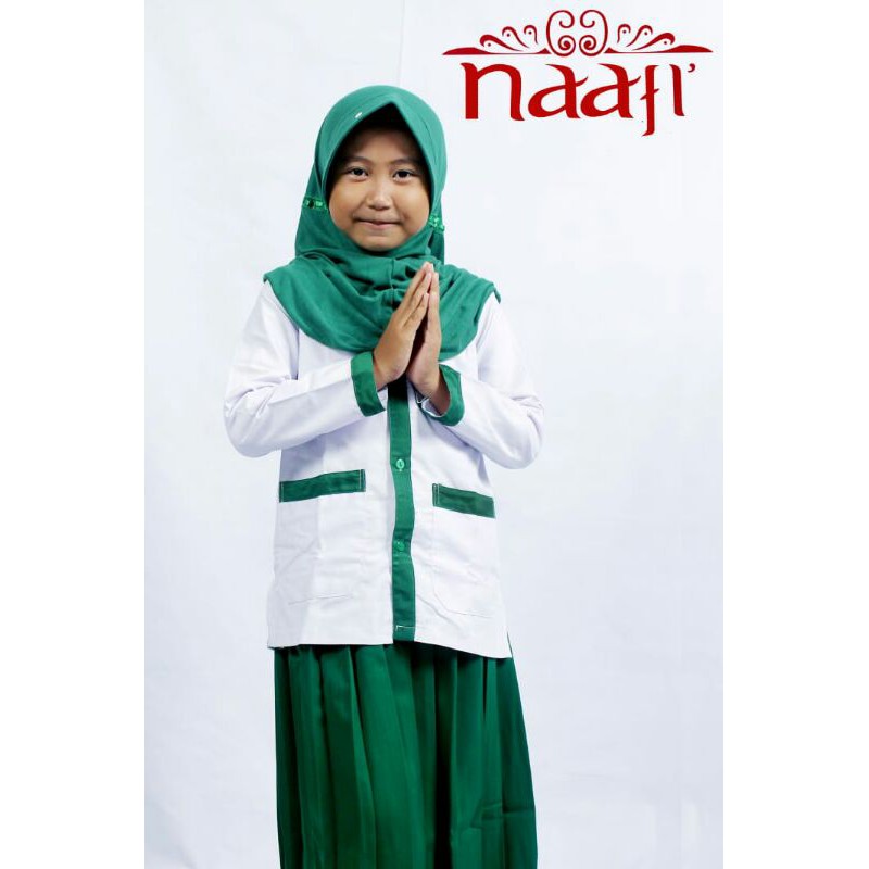 Jual Seragam MI,MD Koko List Hijau Nayla | Shopee Indonesia