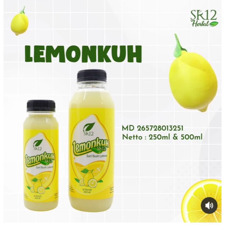 Jual LEMONKUH SARI BUAH LEMON SR12 500 ML DAN 250 ML | Shopee Indonesia