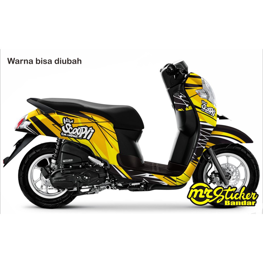 Jual Sticker Decal Full body Scoopy New Sticker Scoopy Custom desain ...