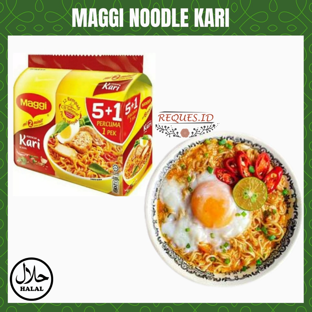 Jual MAGGI KARI NOODLE IMPORT MALAYSIA HALAL (PACK) | Shopee Indonesia