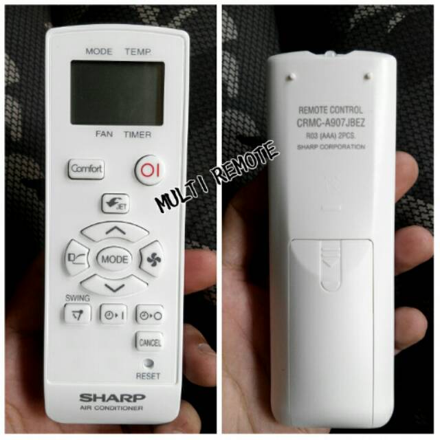 Jual REMOTE/REMOTE AC SHARP A5SEY CRMC 907 JBEZ ORIGINAL/ASLI | Shopee Indonesia