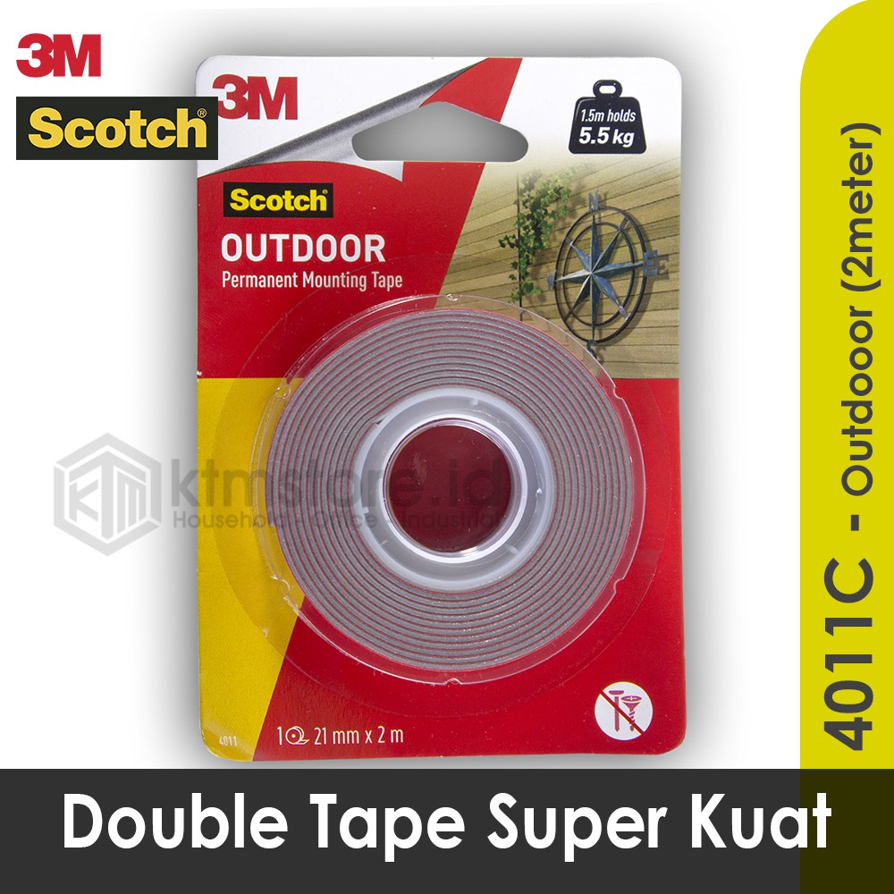 Jual 3M Scotch Double Tape VHB Mounting Outdoor 4011C 21 mm x 2 m | Shopee Indonesia