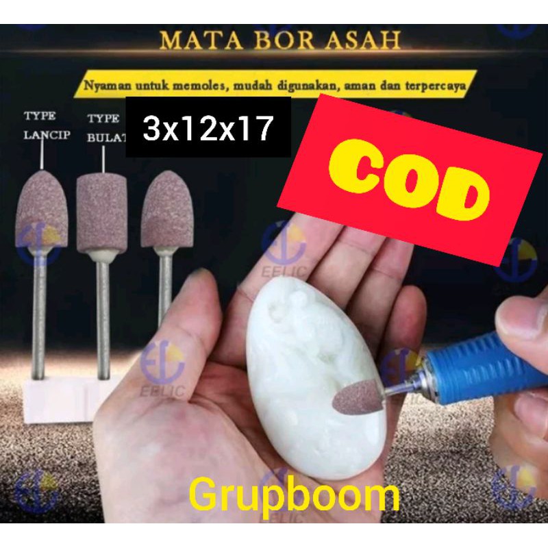 Jual MATA BOR ASAH POLES 3X12 MINI GRINDER MATA GERINDA ASAH POLES ...