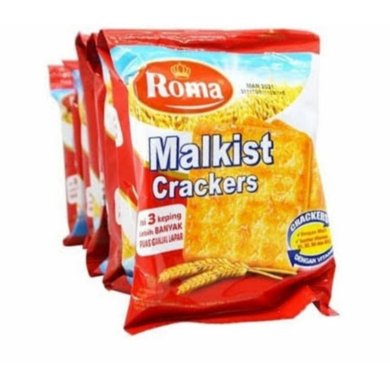 Jual Roma Malkist Sachet Renceng isi 10 pcs ( coklat / abon / cracker ...