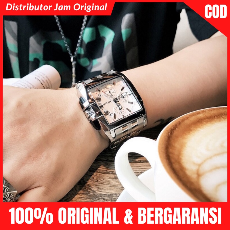 Jual Jam Tangan Rante Jm Tangn Pria Cowo Analog Original Chronograph ...