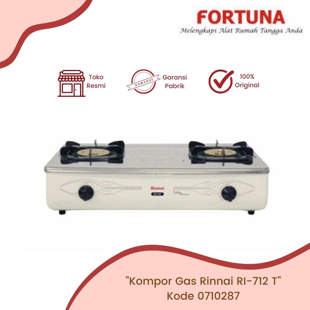 Jual Rinnai Kompor RI-712T / Kompor Rinnai 2 Tungku RI-712T | Shopee ...