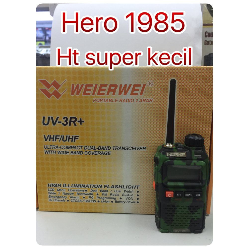 Jual Promo Radio Ht Weierwei Uv 3 2band Super Kecil Hug vhf Murah ...